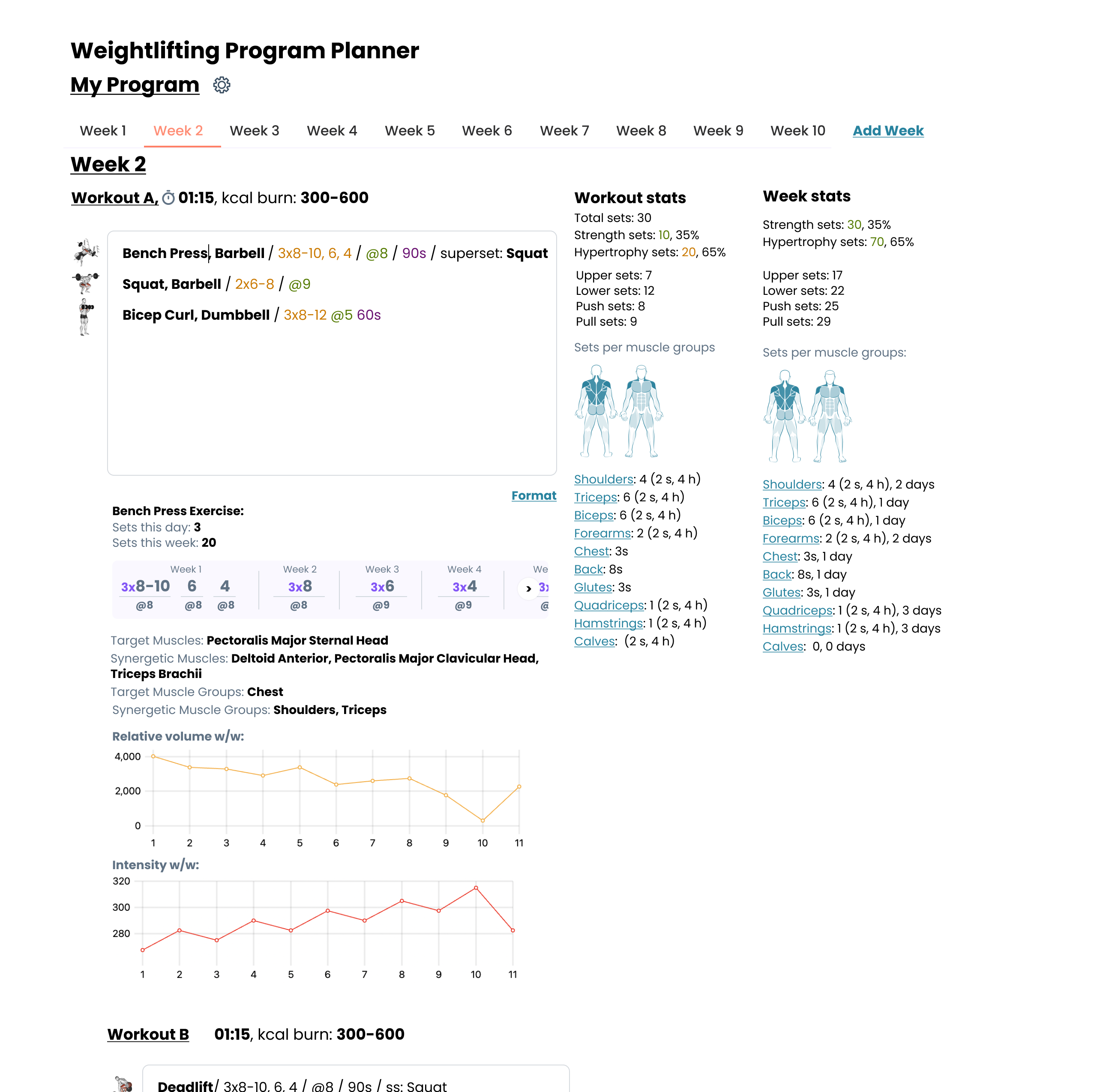 App or tool to plan weightlifting programs : r/naturalbodybuilding